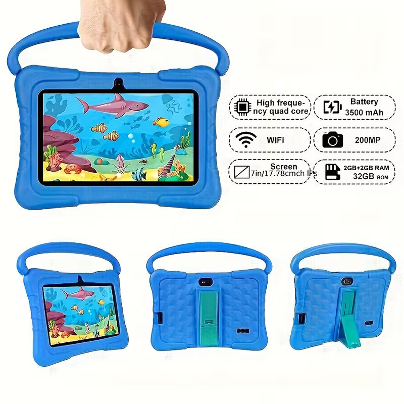 17.78 cm Tablet, 32GB ROM 2GB RAM Android 14.0 Kids Tablet - BLUE ...