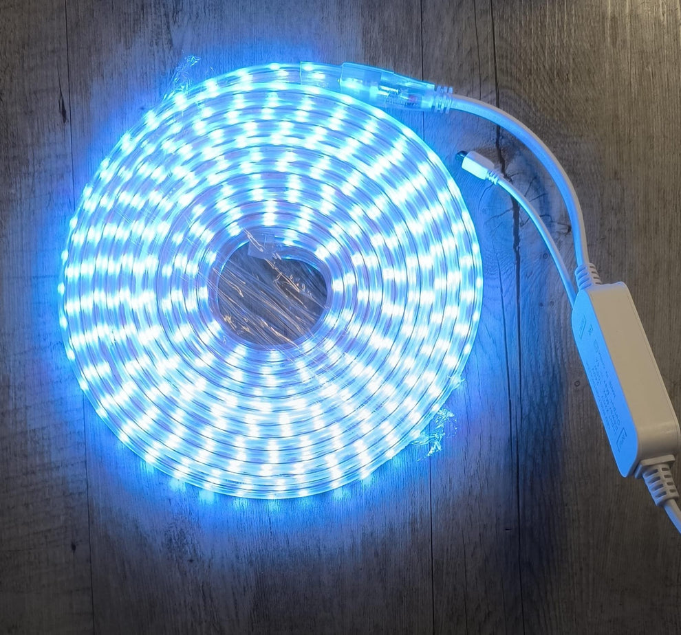 Redisson 15Meter 220vAC Waterproof RGB Remote Controlled 5050LED Strip ...