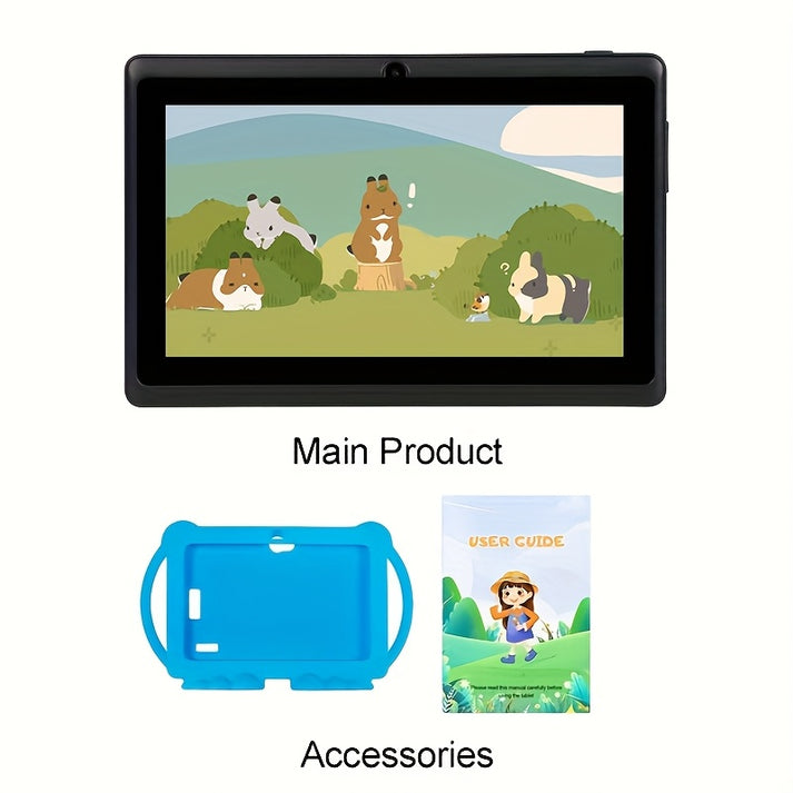 ITMEIPC 7-inch Android 14 Tablet with Protective Case, 4GB (2GB + 2GB