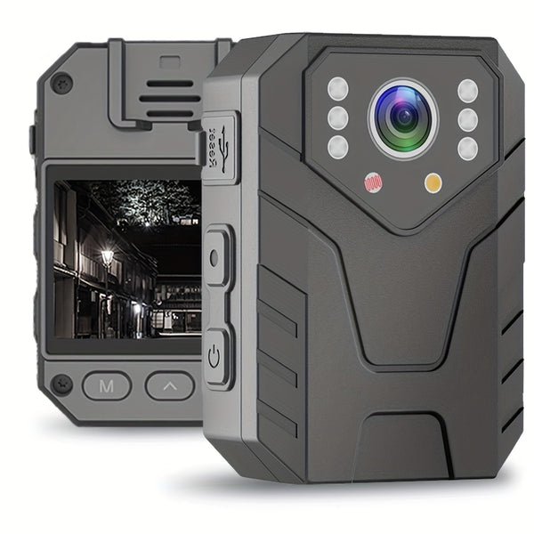 Full HD Portable Recorder, Multi-Function Back Clip Chest, Body Camera