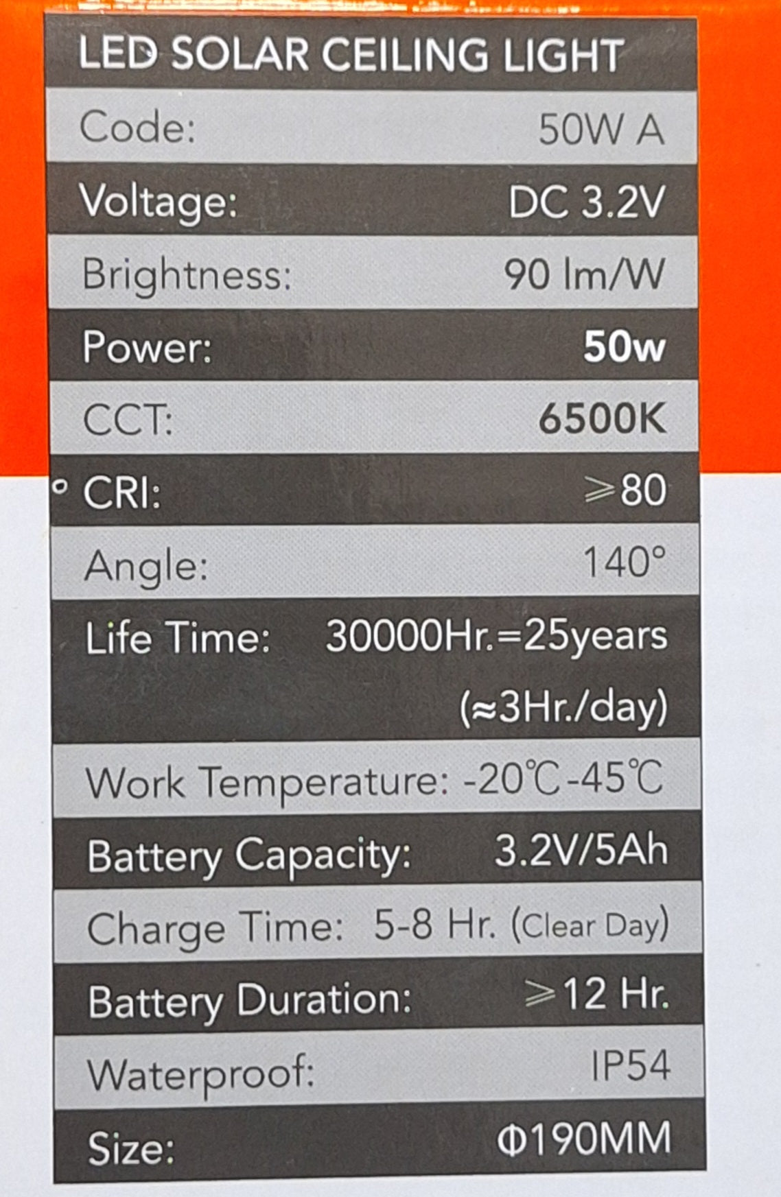Hello Today LED Solar Ceiling Light 50 Watts With Panel | Little Tokyo SA